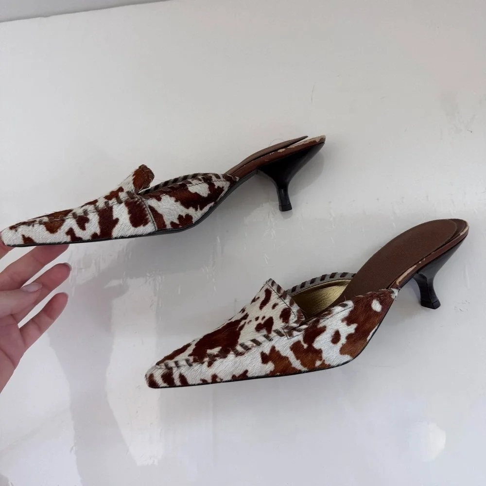 Gianni Bini | Shoes | Vintage 9s Gianni Bini Ponyhair Kitten Heels Size ...